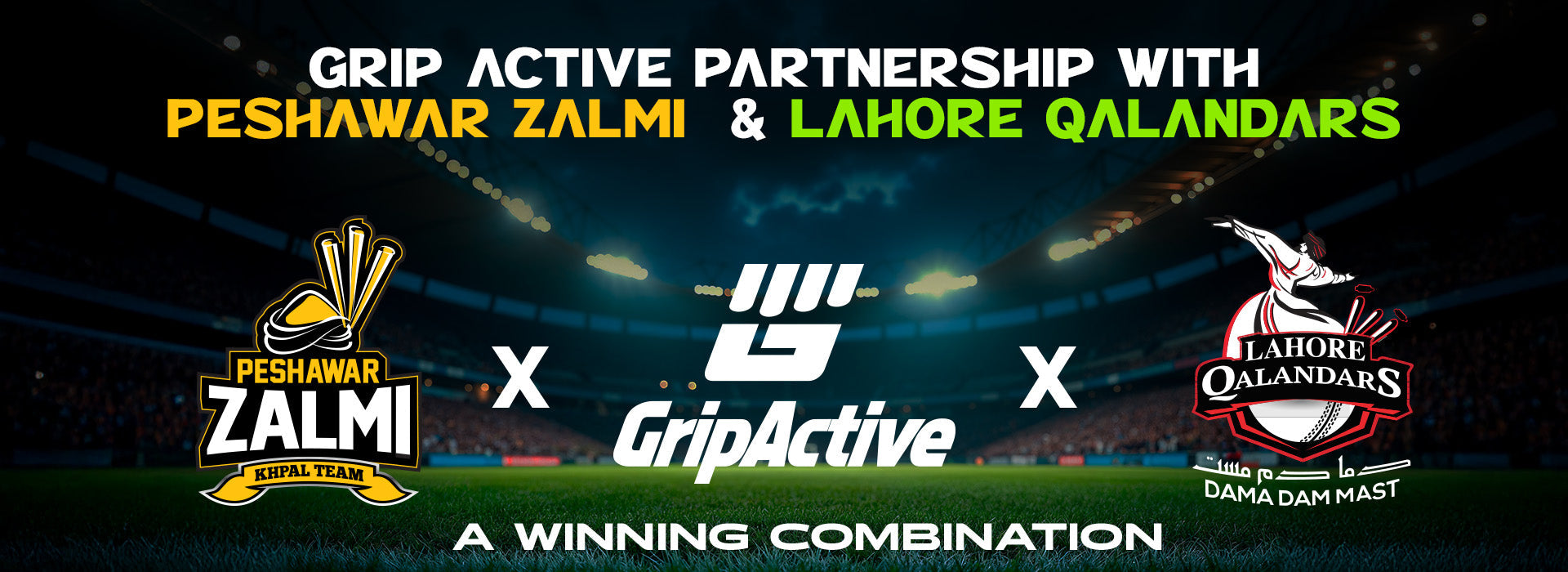 Grip Active Announces Partnership with Lahore Qalandars & Peshawar Zalmi