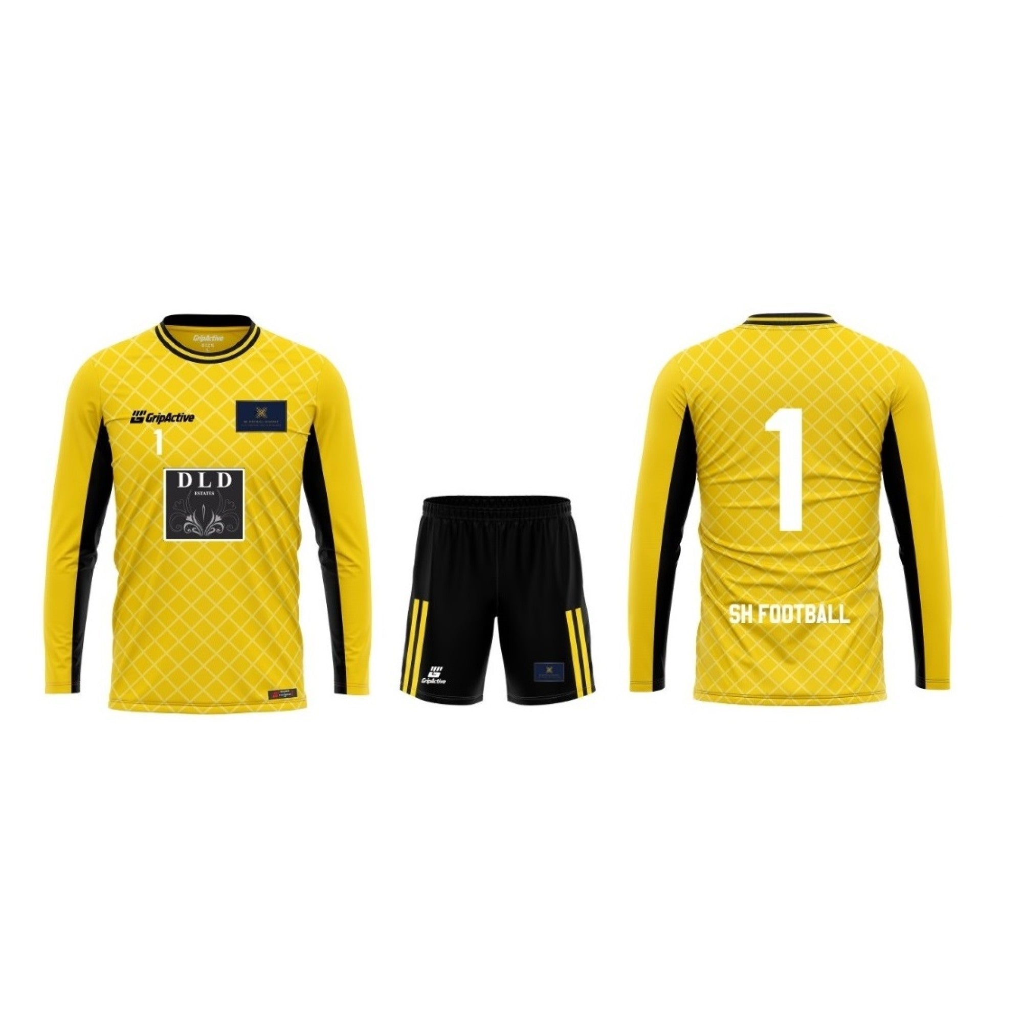 SH Football Academy Goalkeeper Kit – Grip Active Limited