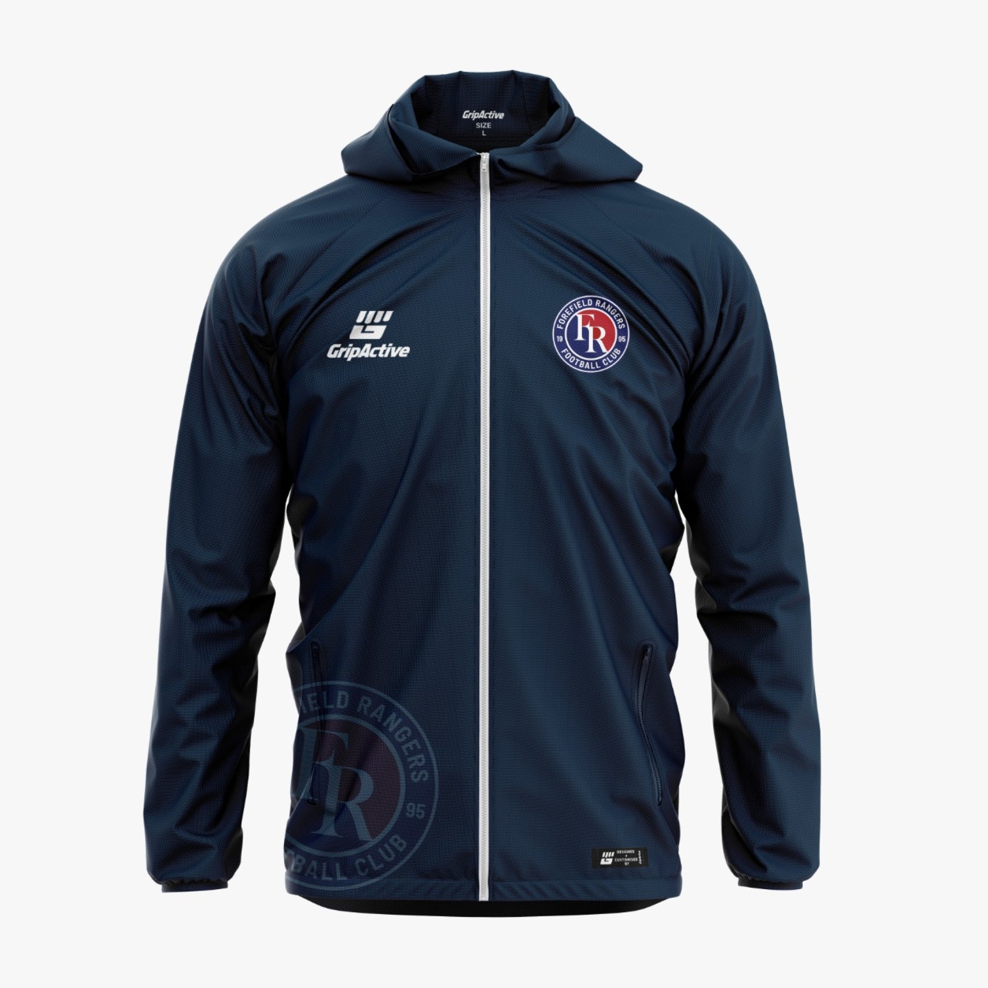 Forefield Rangers FC Rainshell Jacket – Grip Active Limited