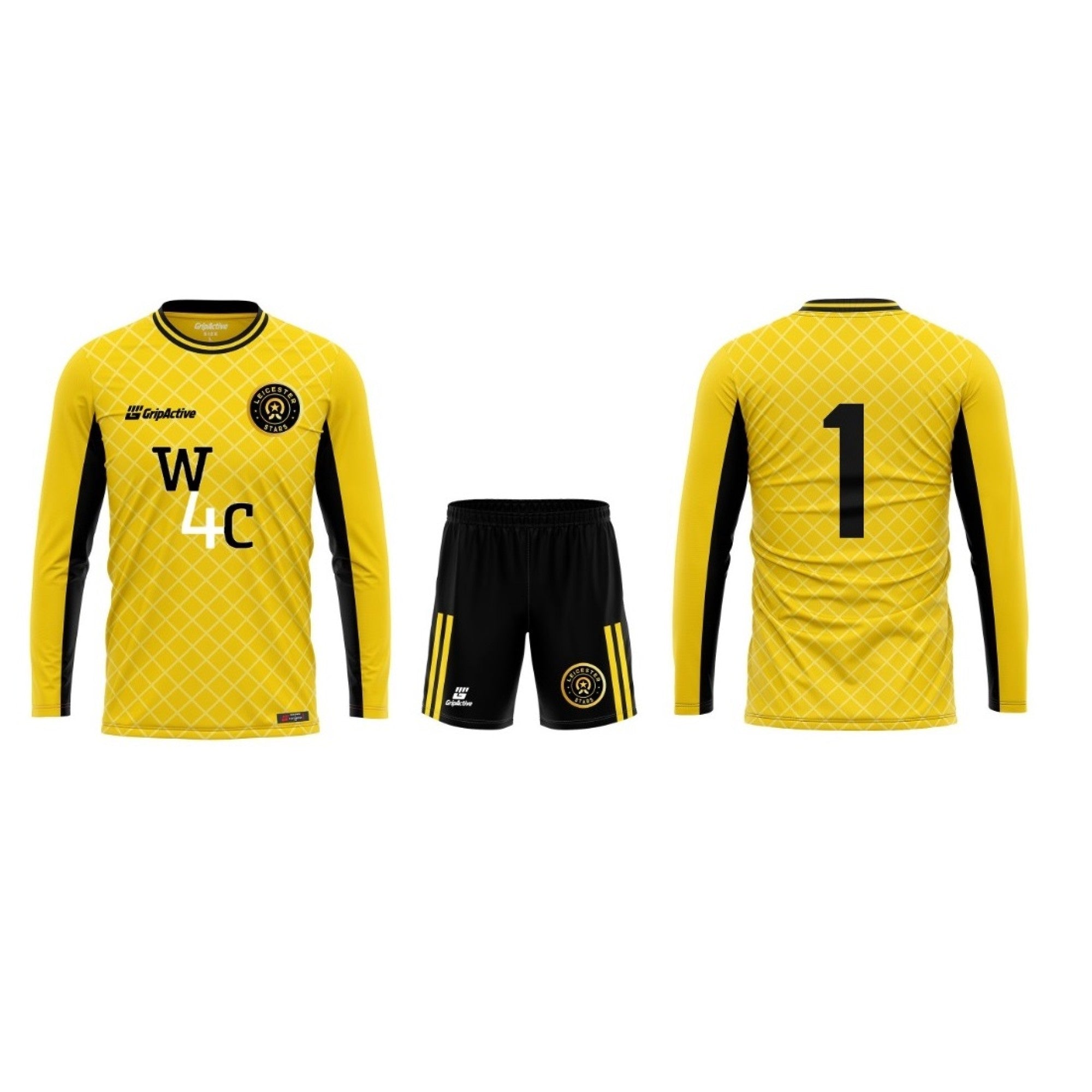Leicester Stars Yellow Goalkeeper Kit – Grip Active Limited