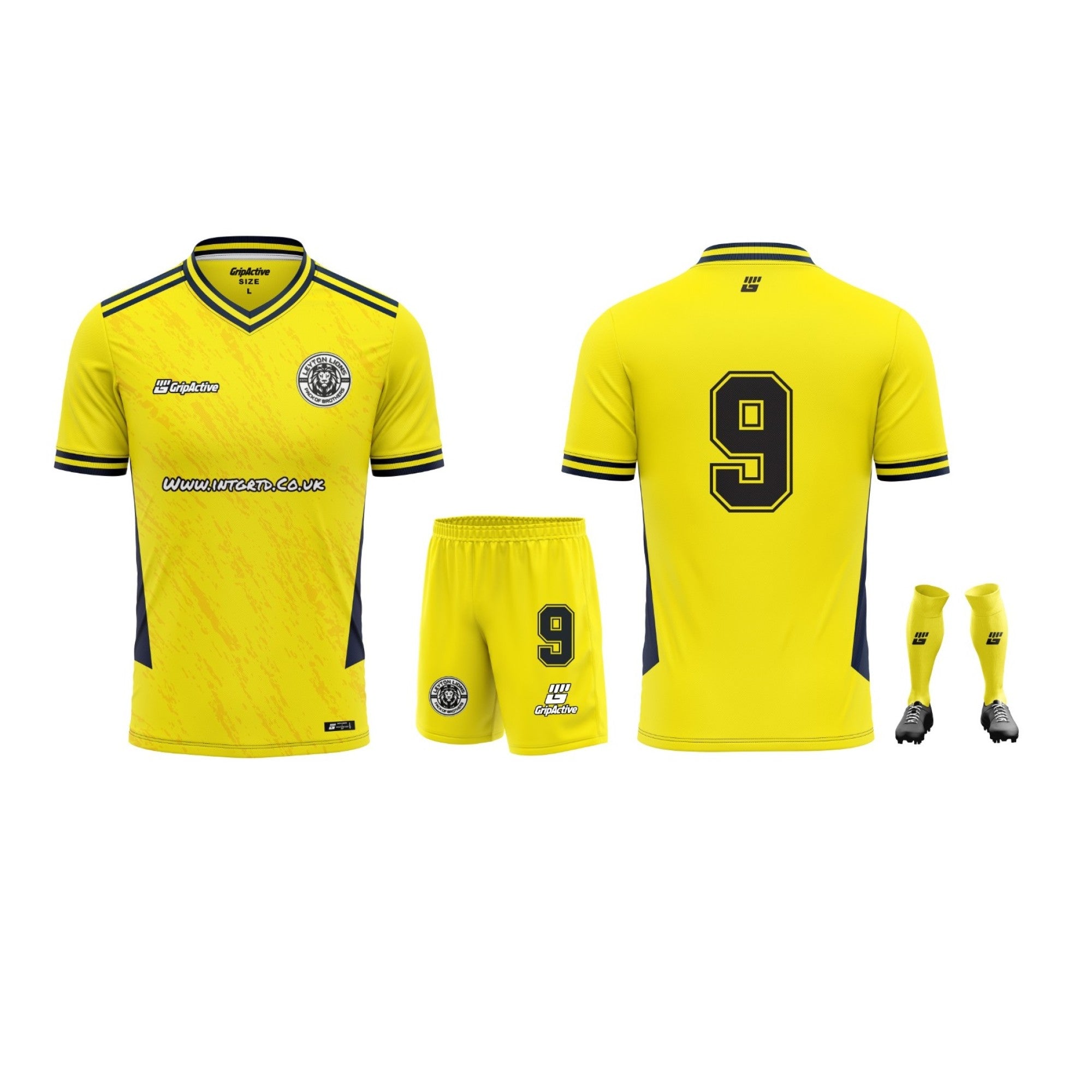 Leyton Lions Match Kit 1 – Grip Active Limited